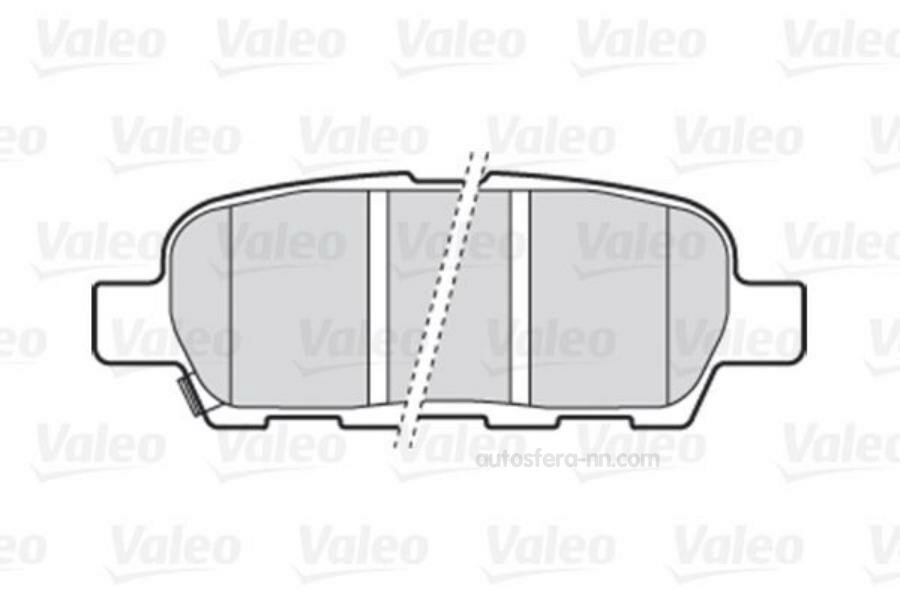 VALEO 301009 Колодки тормозные дисковые задн NISSAN Qashqai, X-TRAIL 07-, RENAULT KOLEOS 08-