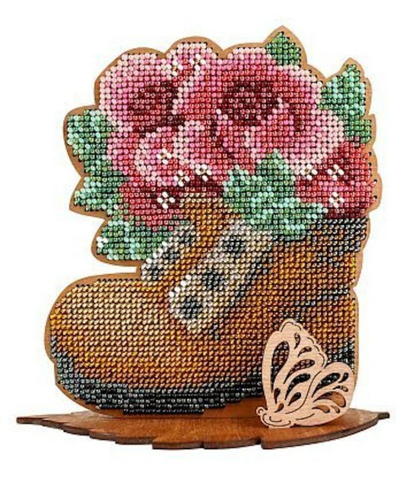 Набор для вышивания Щепка #О-097 Садовая прелесть, Вышивка бисером, 13 х 7 х 15 см