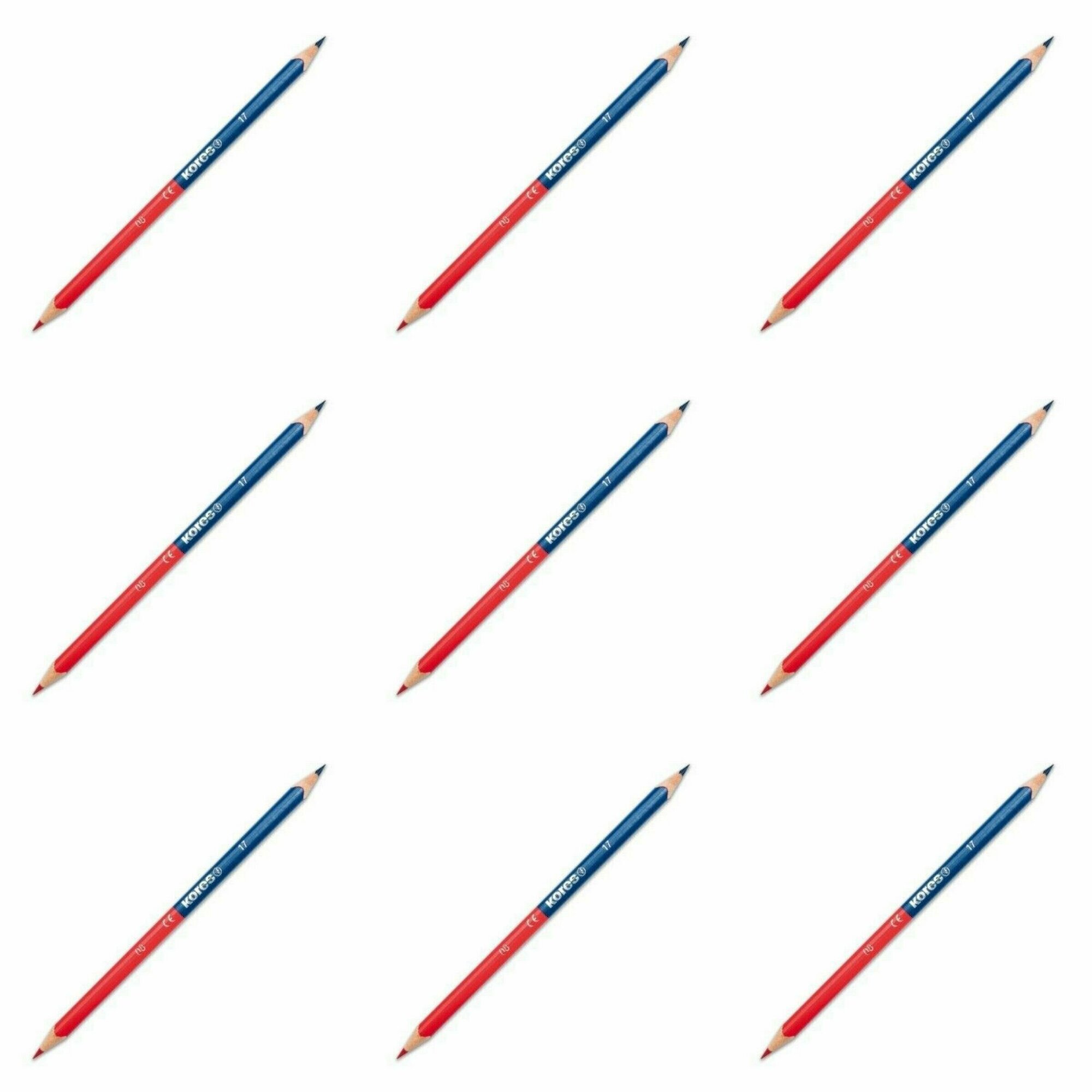 Kores Карандаши цветные Двусторонний, 2 цвета, 3-грани, 9 уп