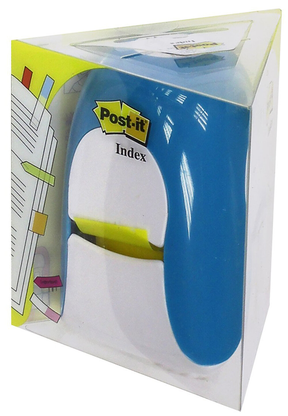 Диспенсер для закладок, голубой + набор закладок 1 шт (TRIDEX BLUE)