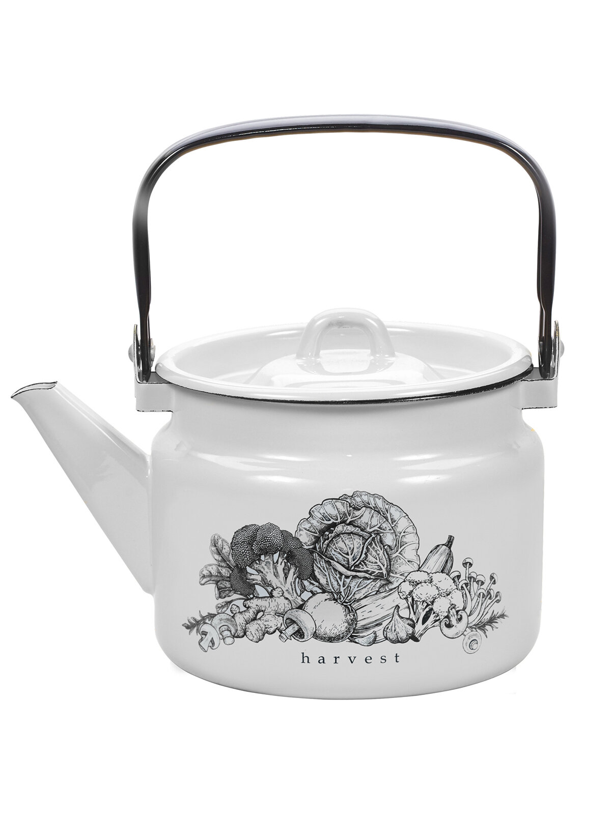 Чайник для плиты Лысьвенские эмали Harvest эмалированный, 2 л