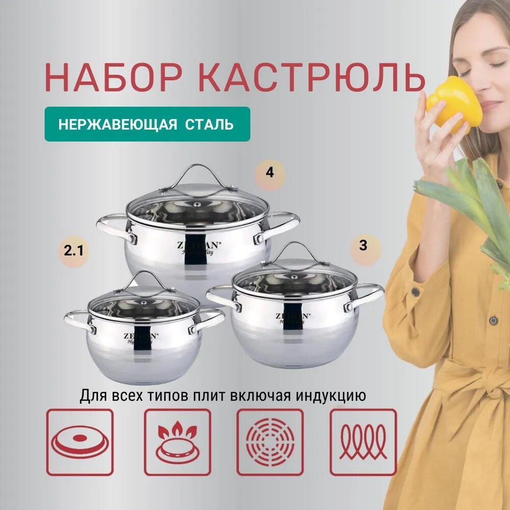 Набор кастрюль Z-50624
