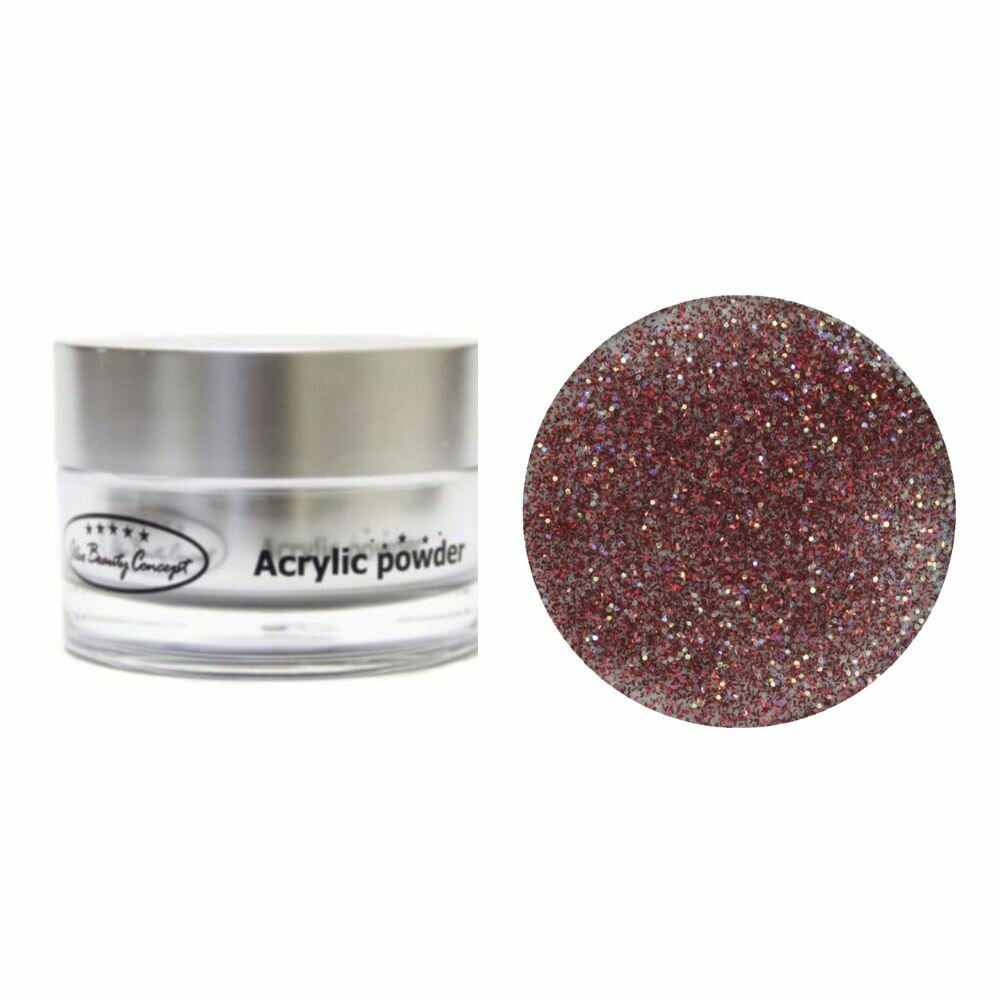 Alex Beauty Concept Цветная акриловая пудра, 5 гр, цвет красный 50072
