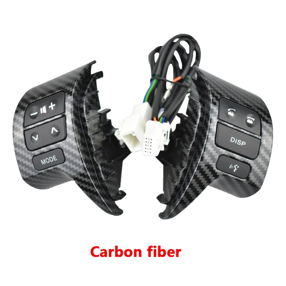 Новый переключатель кнопок управления на руле для Toyota Corolla ZRE150L ZRE151L ZRE152L 2007-2009 84250-02200 8425002200 84250-12020 Carbon Black