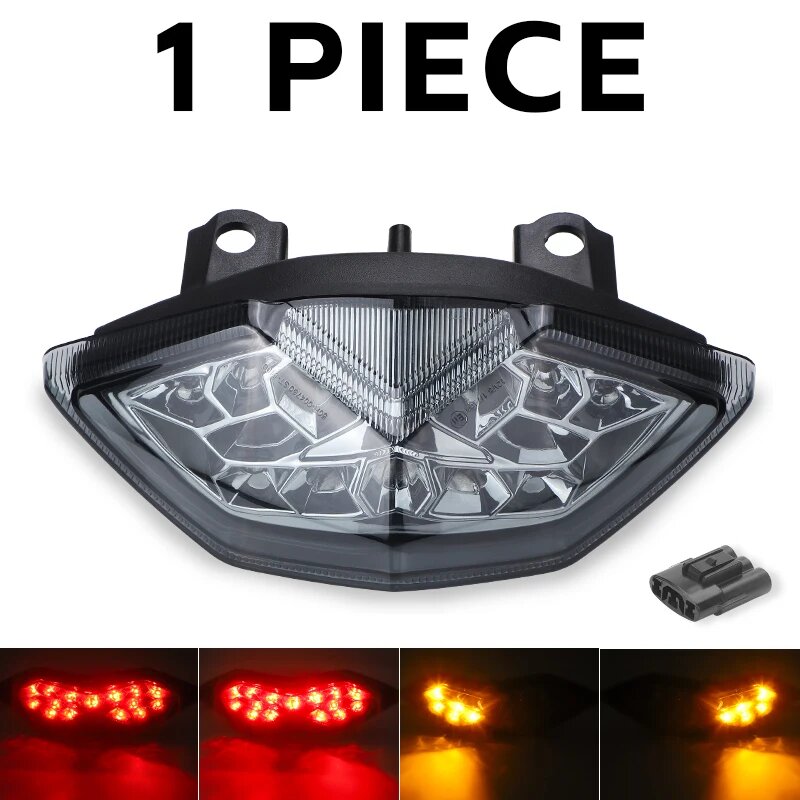 Задний стоп-сигнал мотоцикла, 12 В, левый и правый указатель поворота, задний фонарь для Kawasaki Z1000 Z 1000 SX 2010 2011 2012 2013, светодиодный задний фонарь