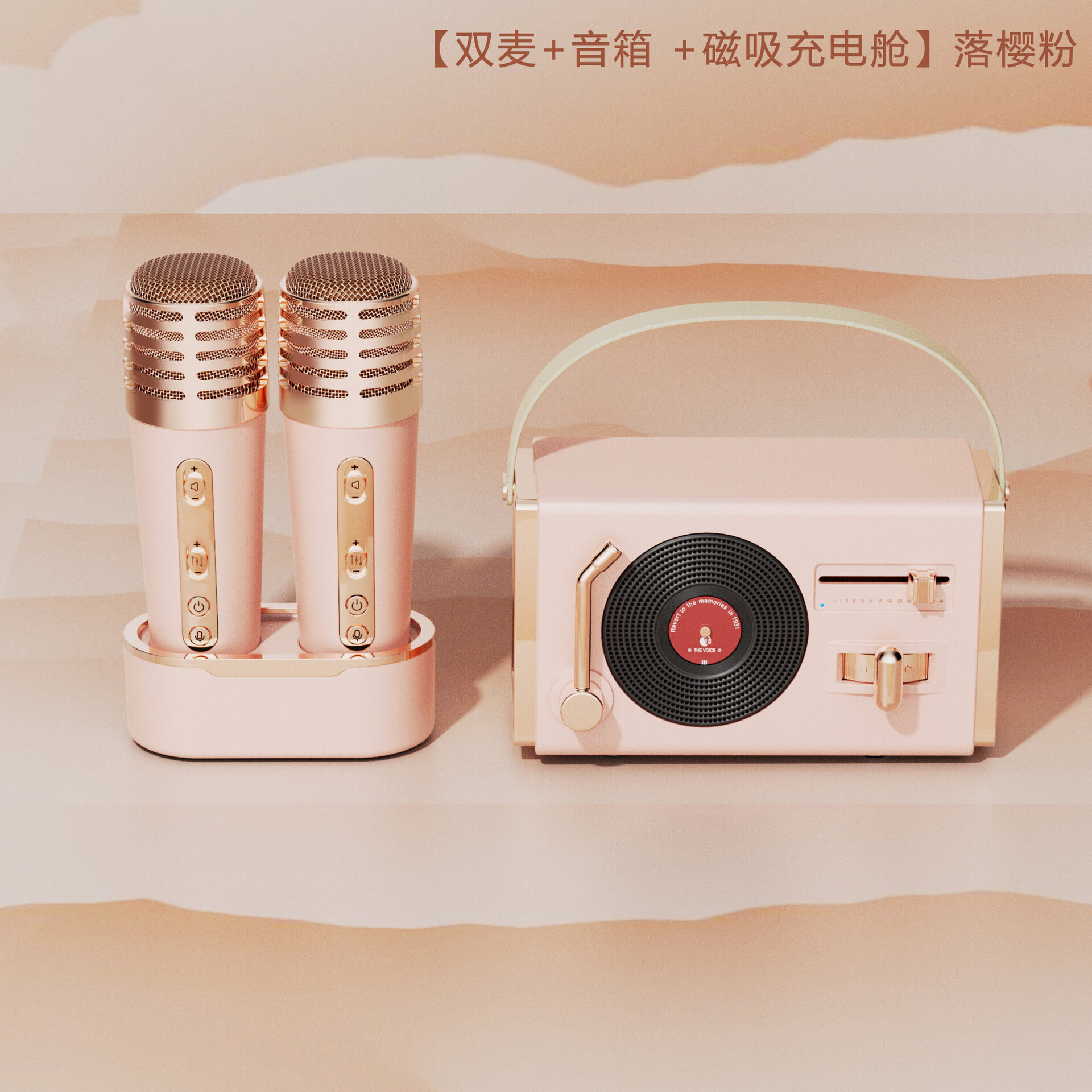 Винтажный домашний микрофон для караоке, маленький динамик, уличный домашний сабвуфер, беспроводная Bluetooth-колонка