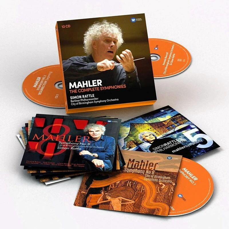 Фирменный аудио диск Simon Rattle - Mahler: Complete Symphonies (CD) 2017, Papersleeves In Box