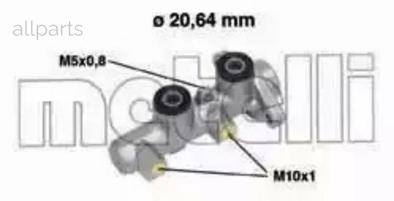 METELLI 05-0514 Главный тормозной цилиндр (20,64 mm)