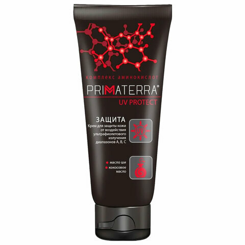 6 шт. Крем защитный 100 мл, PRIMATERRA UV PROTECT, от УФ-излучения диапазонов А, В, С, универсальный