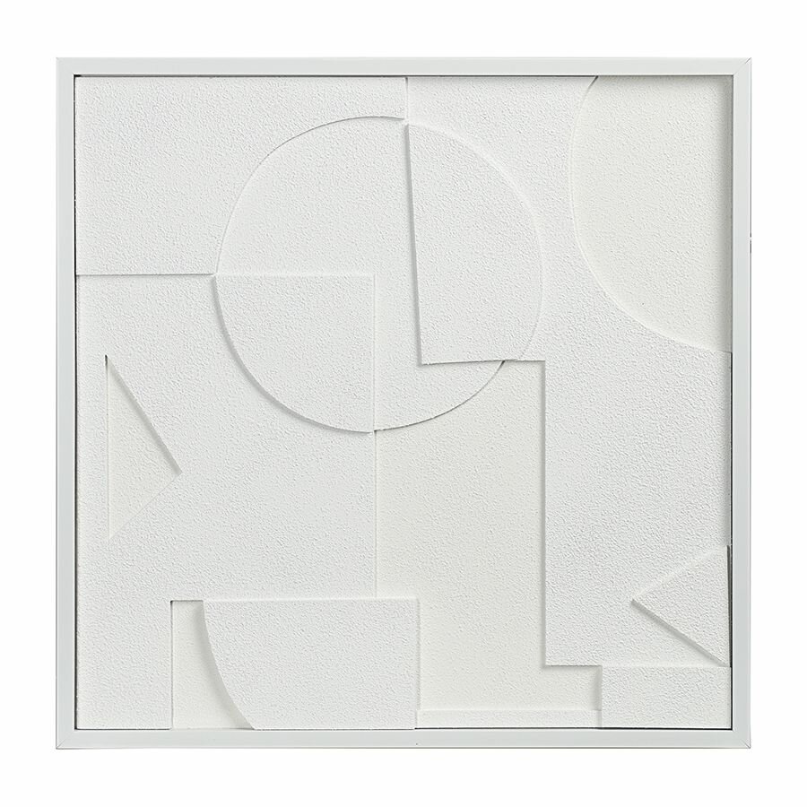 Панно декоративное с эффектом 3D Minimalism, с белой рамой, 60х60 см
