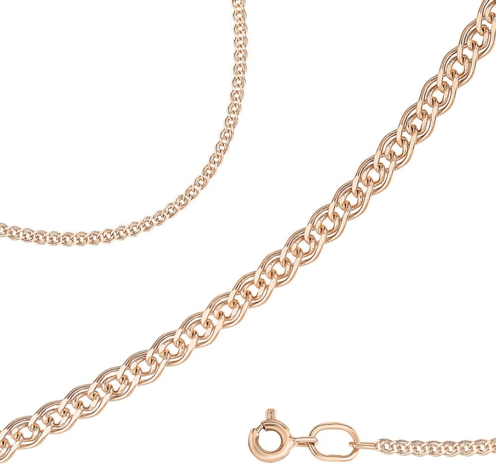 Цепь красное золото, 585 проба