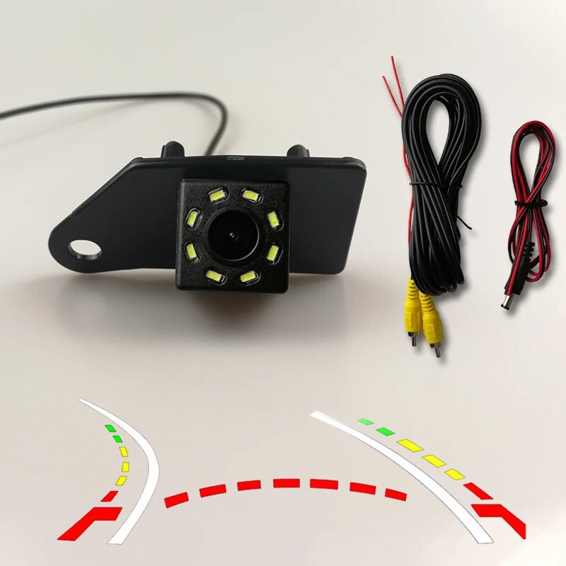 HD беспроводная автомобильная CCD задняя камера «рыбий глаз» 12 светодиодов динамический dynamic