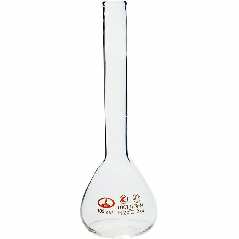 Колба 1-100-2 мерная, 6 шт/уп, 10001124, 1976505