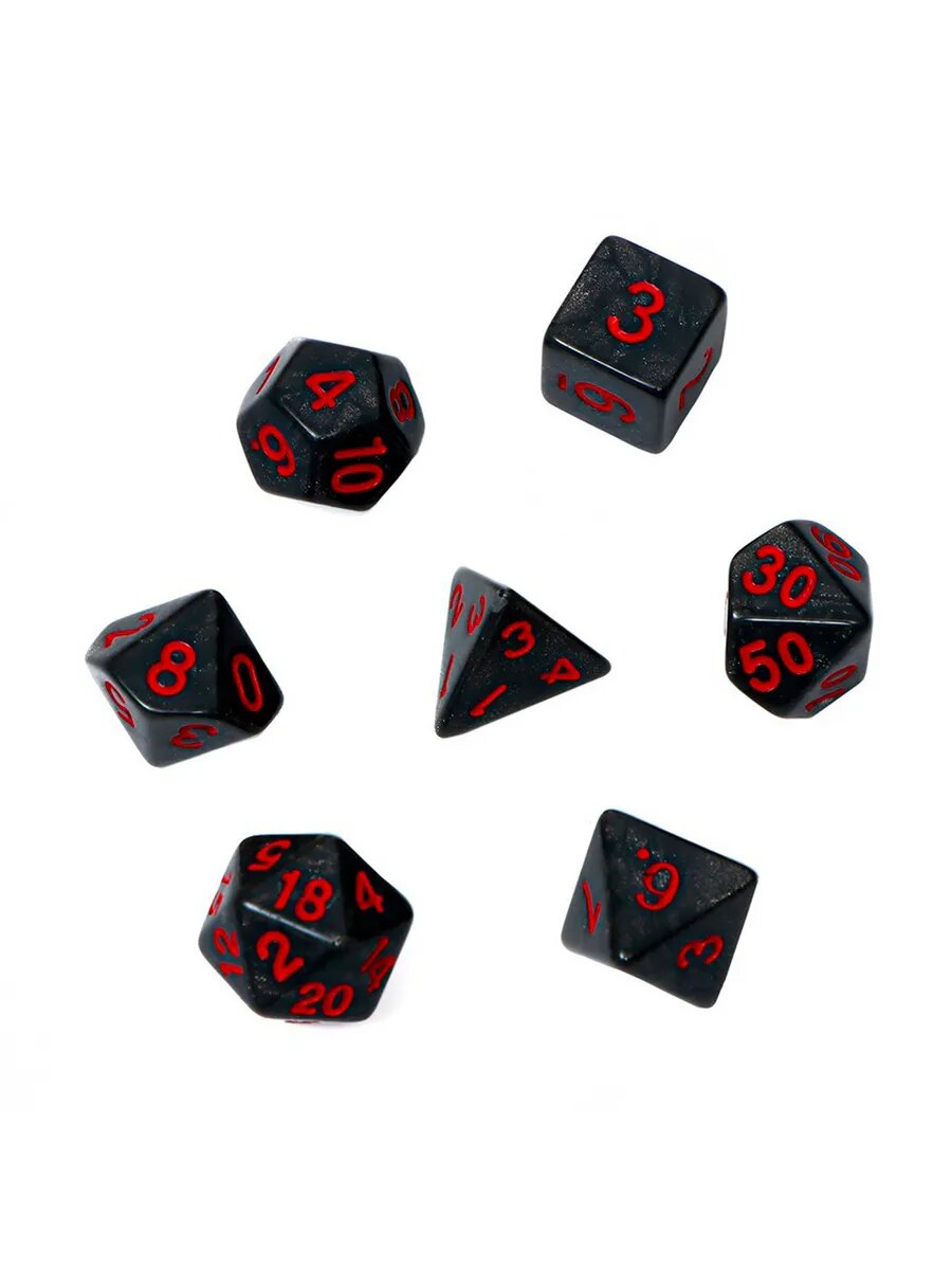 Набор кубиков Dungeons and Dragons ДнД, мемориал, 7 шт