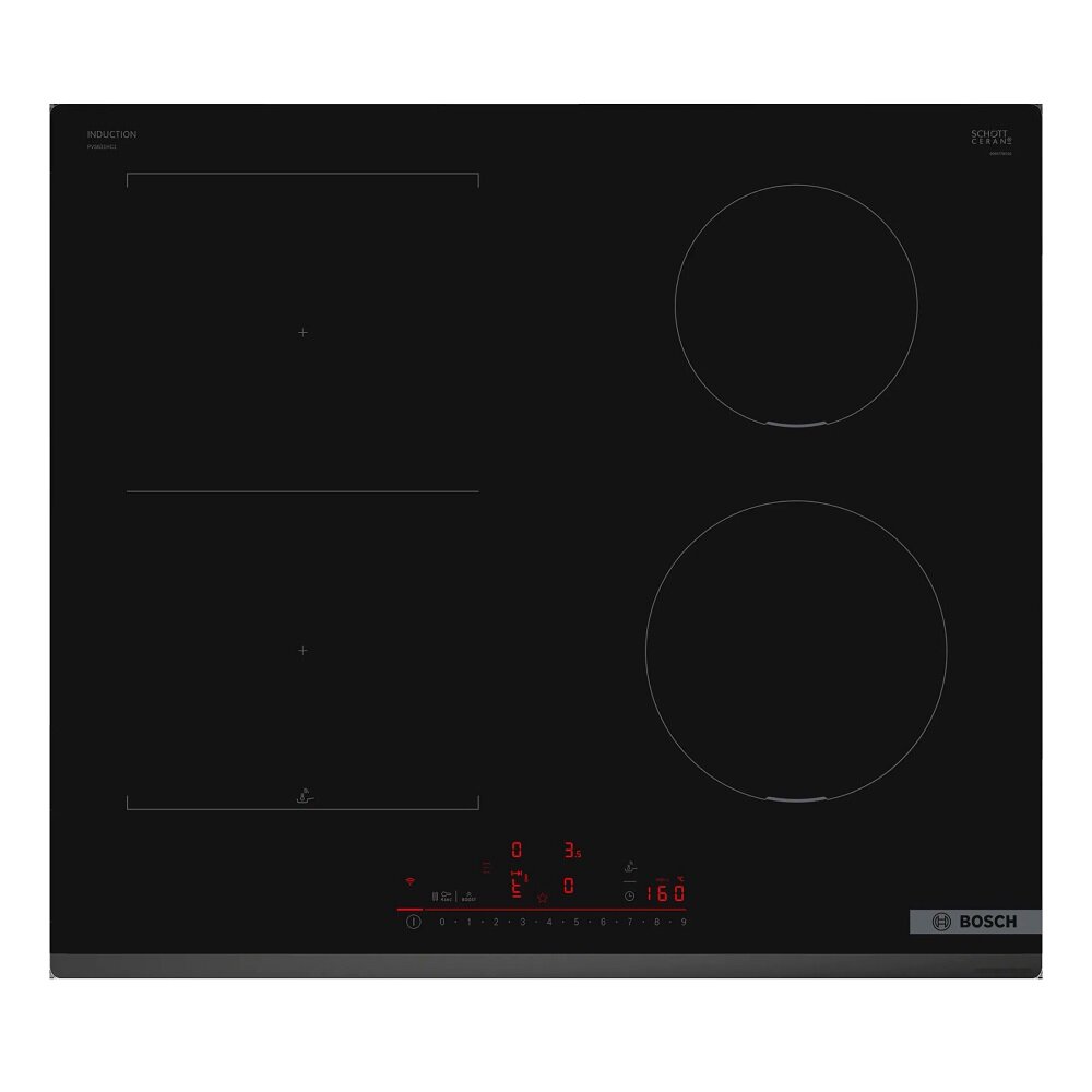 Варочная панель индукционная Bosch Serie 4 PVS631HC1E черный, стеклокерамика