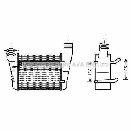 Интеркулер Ava AiA4221 для Audi A4, A6