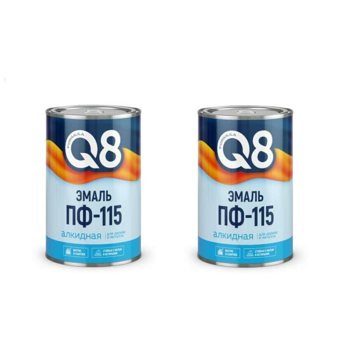 Эмаль Formula Q8 ПФ-115, голубая, 0,9 кг 2шт