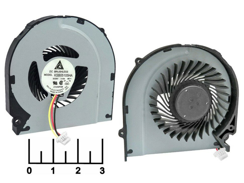 Вентилятор 5V 0.35A KSB05105HA для ноутбука HP Pavilion DM4/DM4-3000 (050-0240) (4pin)