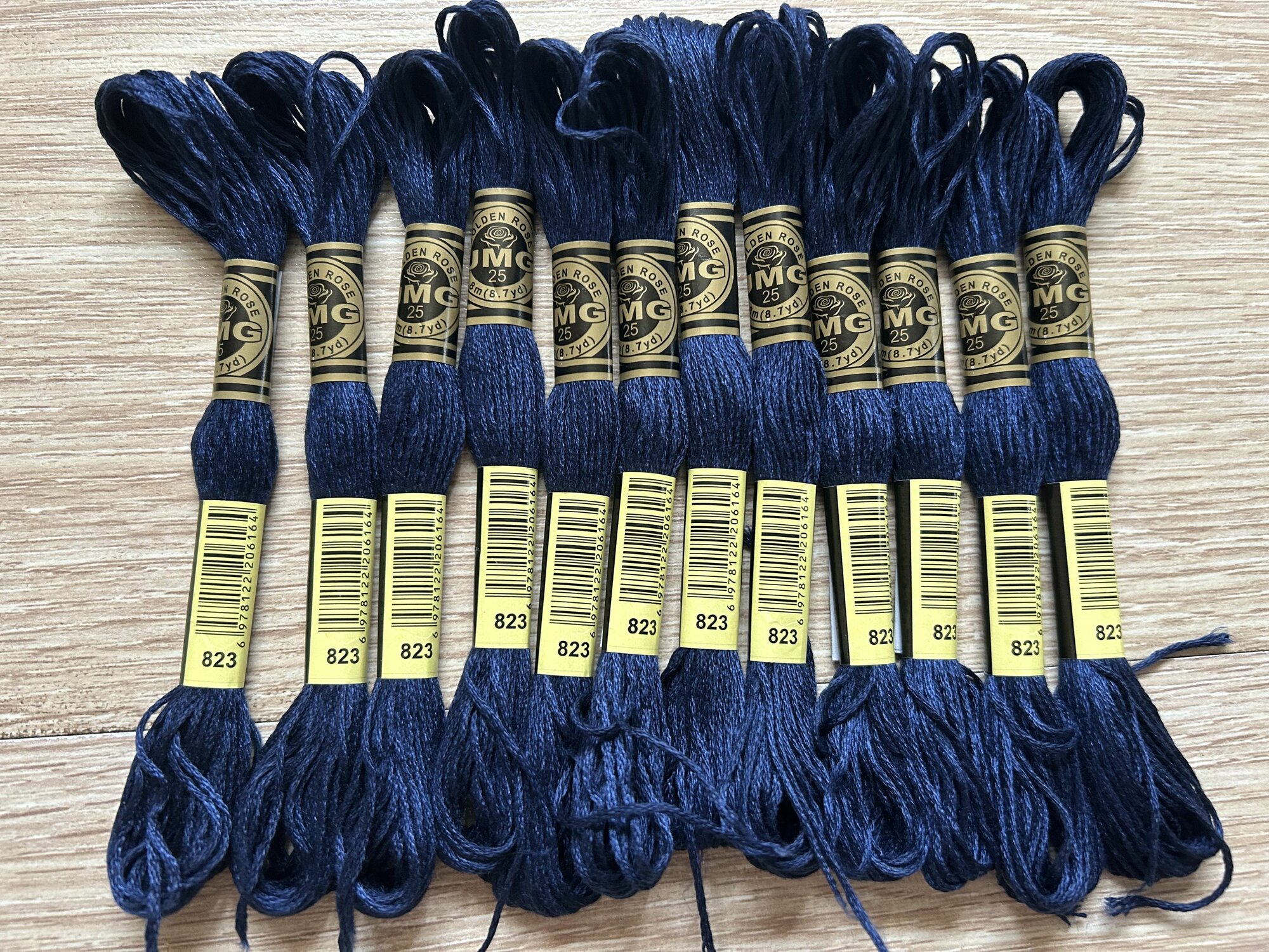 Нитки для вышивания JMC мулине (150-3866) 100% полиэфир 12 штук x 8 м