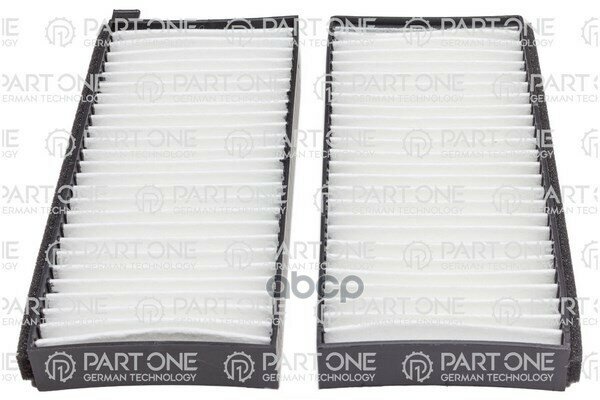 Фильтр салона set 2 pcs. SSANG YONG ACTYON, KYRON 2.0 Xdi - 2.7 Xdi 05>, RODIUS 2.0 Xdi - 2.7 Xdi 05>, 220x96x25 PART-ONE арт.