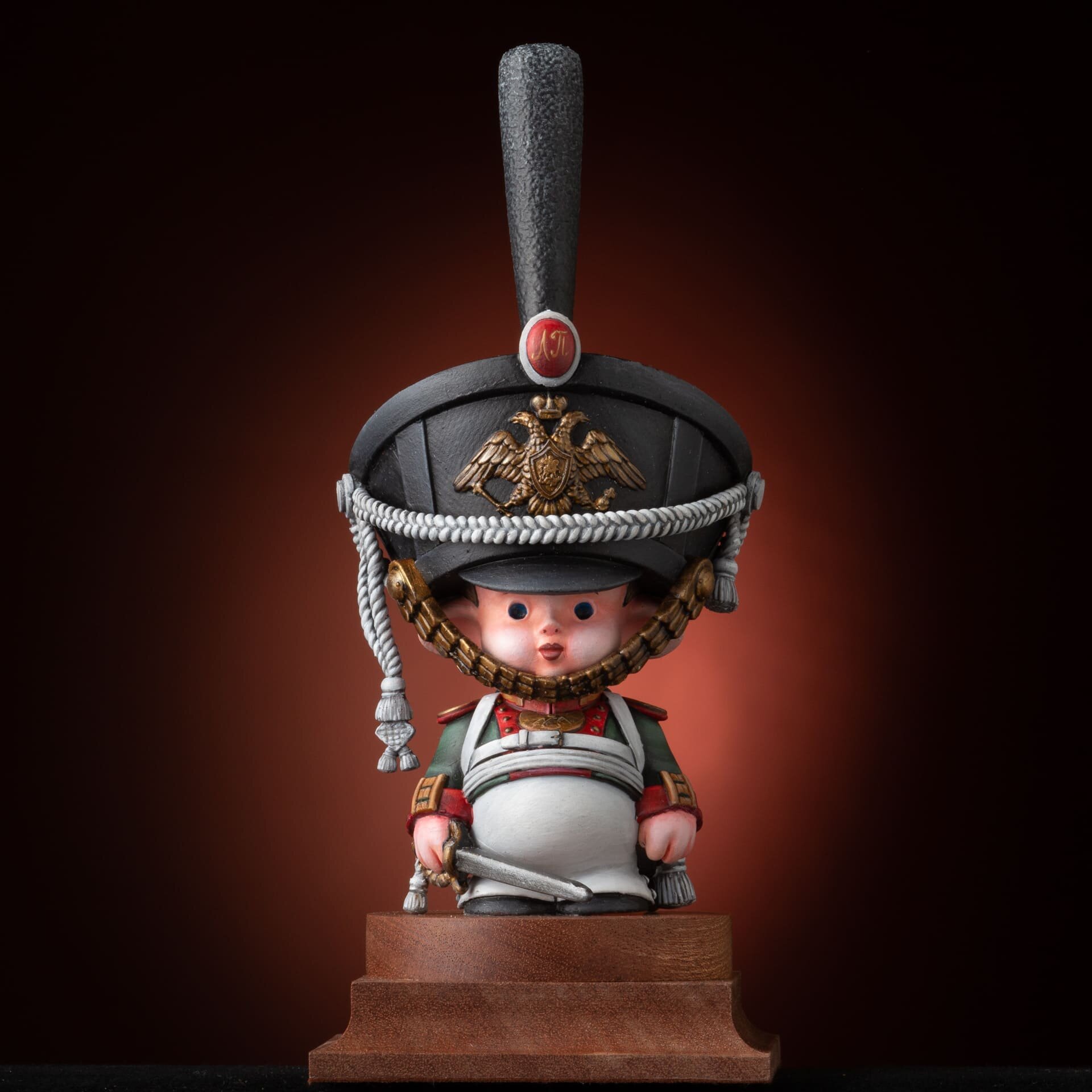Скульптурная фигурка из полимерной смолы Обер-офицер Лейб-гвардии Литовского полка (ТМВН-1-003)