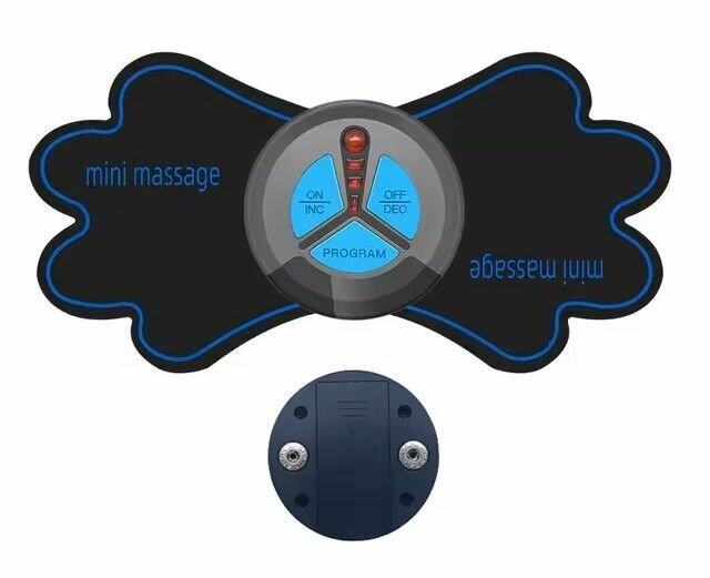 Тренажер миостимулятор для спины и шеи EMS, массажер бабочка на батарейках