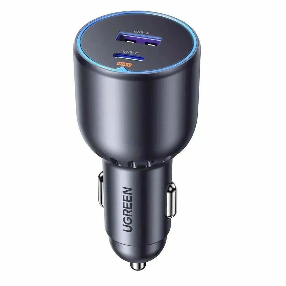 Автомобильное зарядное устройство UGREEN EC701 (35023) 63W. Цвет: серый.