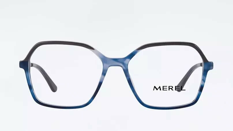 Оправы MEREL MS8291 C03 для женщин, квадратной формы, комбинированная, синего цвета