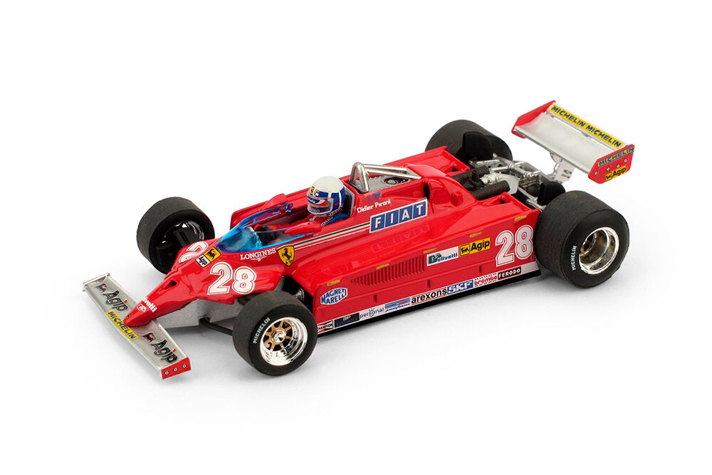 Модель коллекционная BRUMM Ferrari 126 C2 gp monaco 1981 pironi