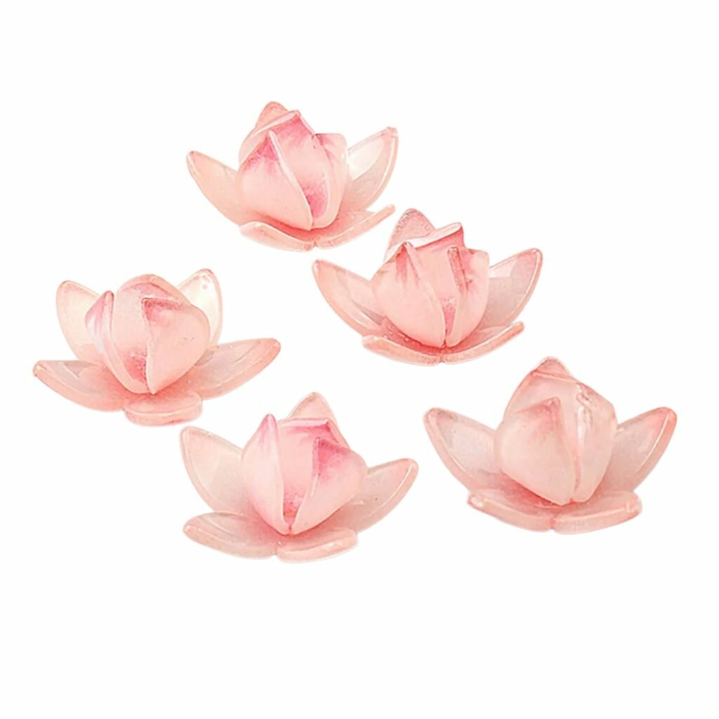 Цветок лотоса и листья Материал ручной работы