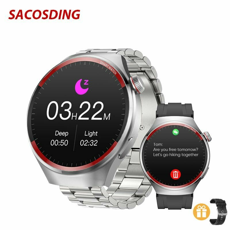 2024 Умные часы Smart Watch, мужские, женские Мониторинг здоровья, спортивные, фитнес трекер, умные часы с функцией вызова по Bluetooth
