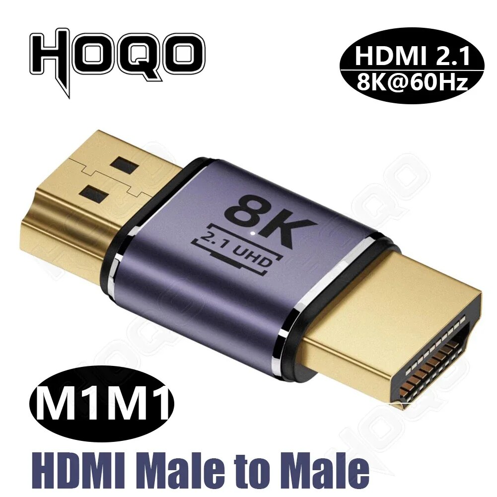 HOQO 360-градусный мини HDMI адаптер HD-MM M1M1
