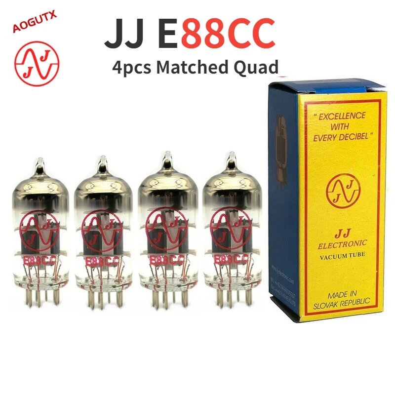 Aogutx JJ E88CC вакуумная трубка 4pcs Matched Quad