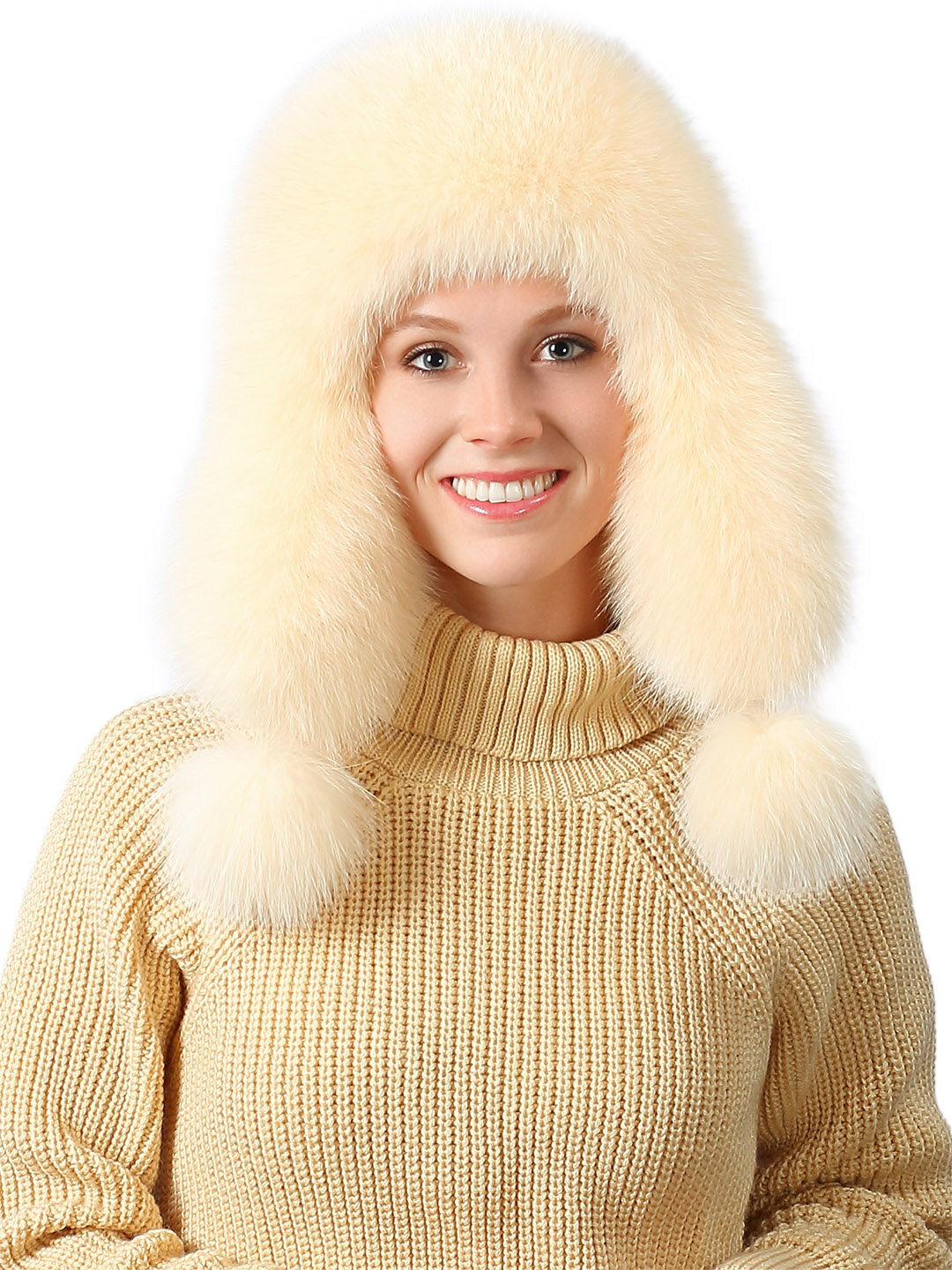 Шапка-ушанка для женщин