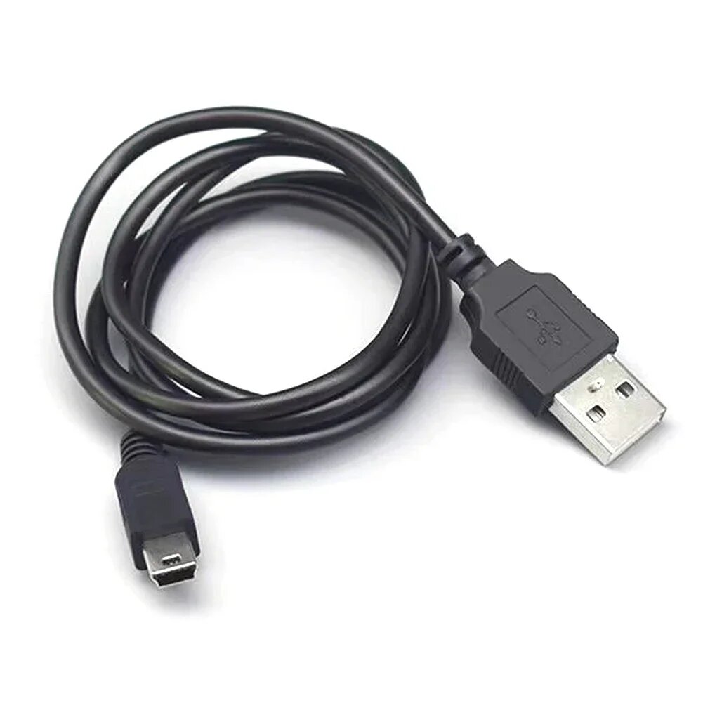 USB кабель Mini USB, черный, 0.8m — фото 1