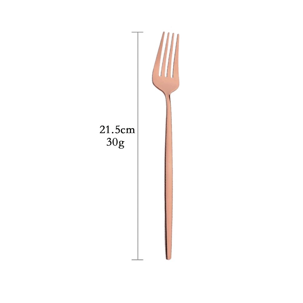 Набор столовых приборов из нержавеющей стали rose gold