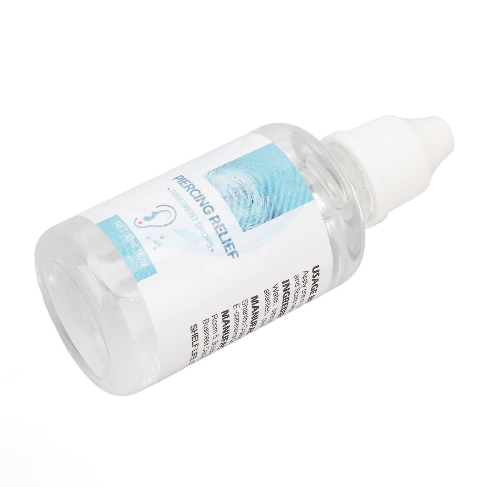 Шт, 30 мл, капли для пирсинга, снимают покраснение, отек, раствор для ухода за пирсингом