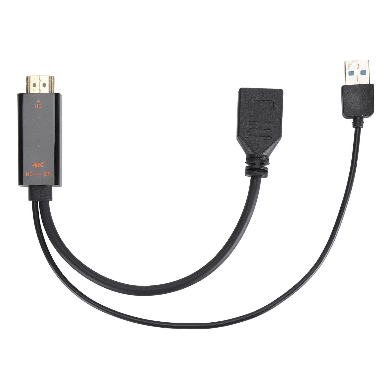 Адаптер HDMI DisplayPort с USB-питанием, 4K 60Hz, 9.8"
