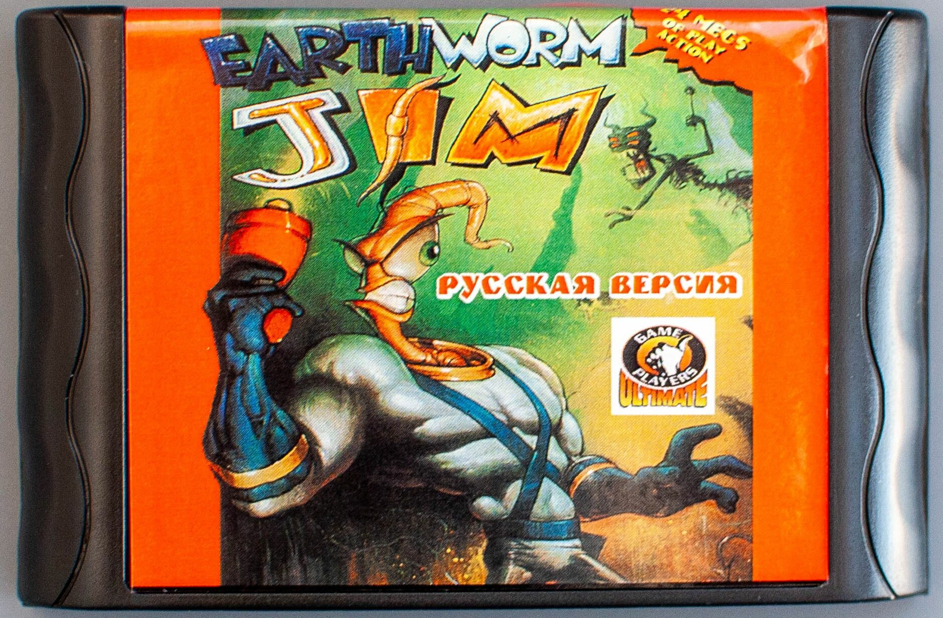 Игра EARTHWORM JIM Червяк Джим для SEGA 16bit Русская версия