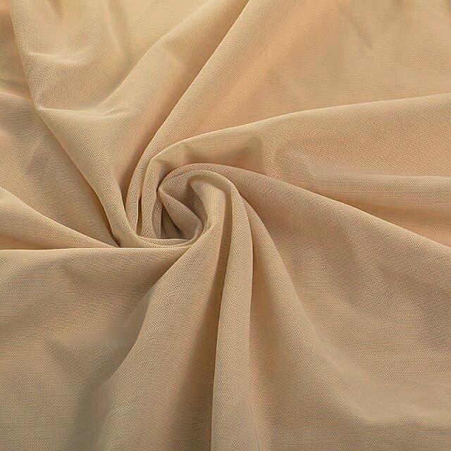 Сетка-стрейч TBY 90 г/м, 95% нейлон, 5% спандекс, B 152 см, цвет 2, бежевый, 3 м (OD-90-2-2)