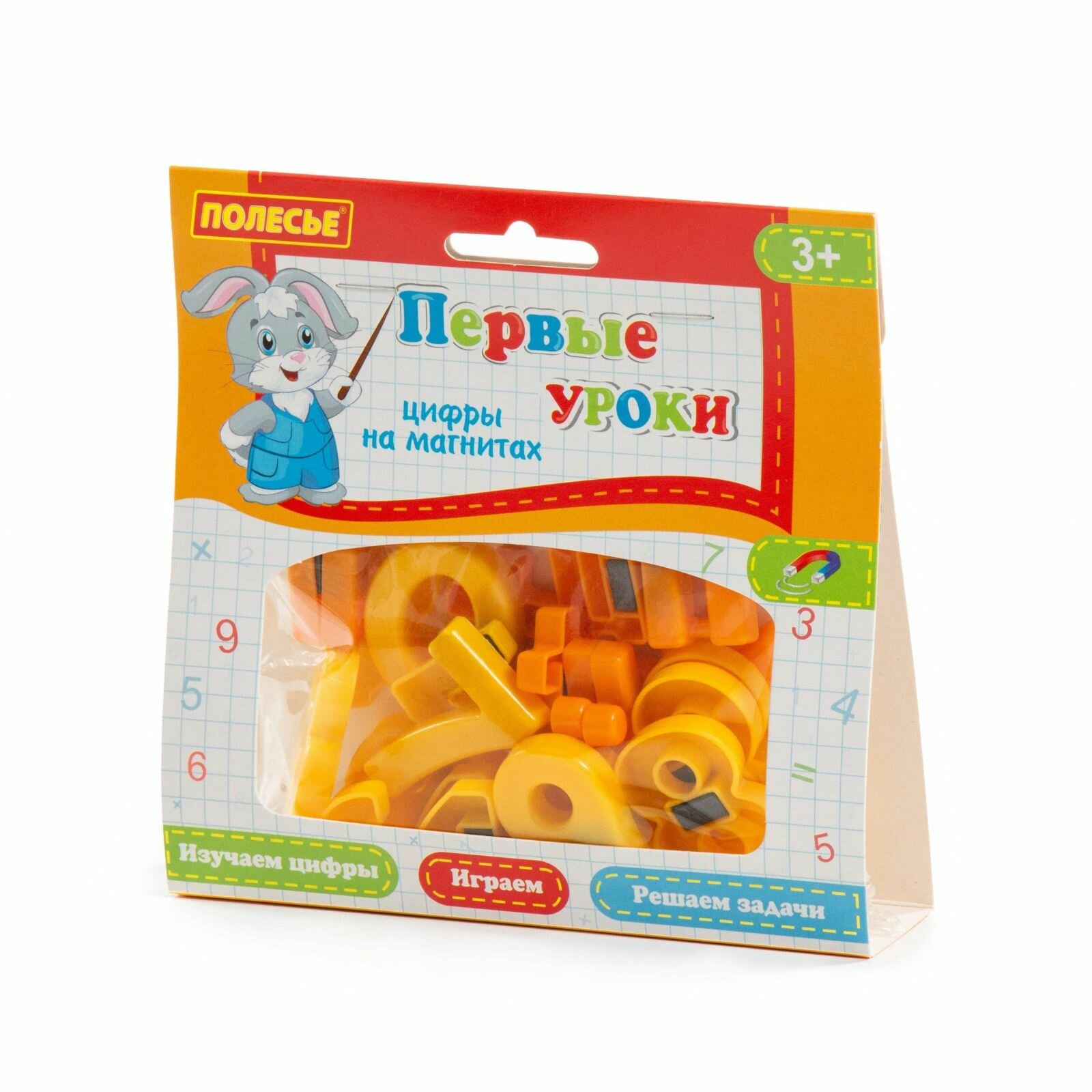 Набор цифр и знаков Полесье "Первые уроки", на магнитах, 30 элементов