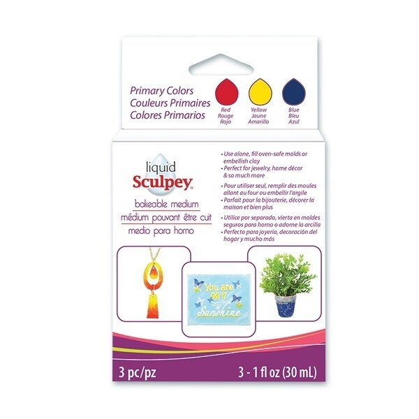 Декоративный гель Sculpey Liquid Multipack, 90 мл, Primary (ALS)