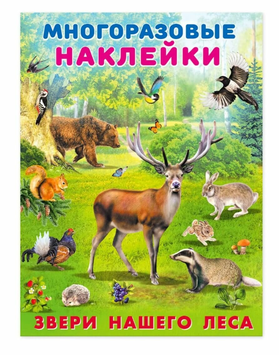 Познавательная книга Фламинго Звери нашего леса (0+)