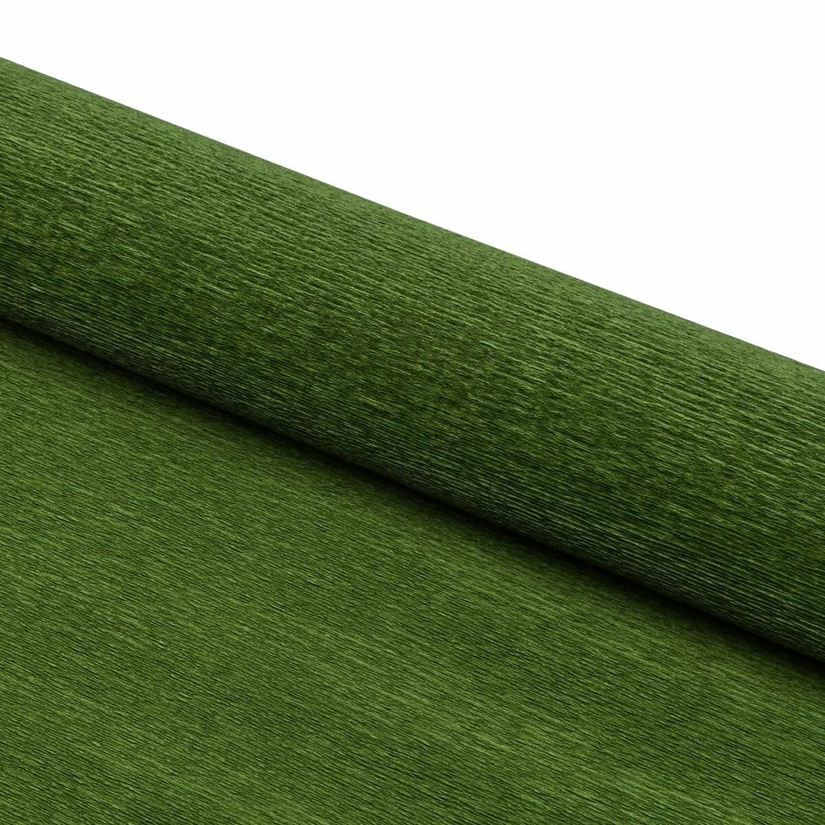 Бумага гофрированная Cartotecnica Rossi простая, 50 см х 2,5 м, 180 гр, травяная , 1 шт (87538036)