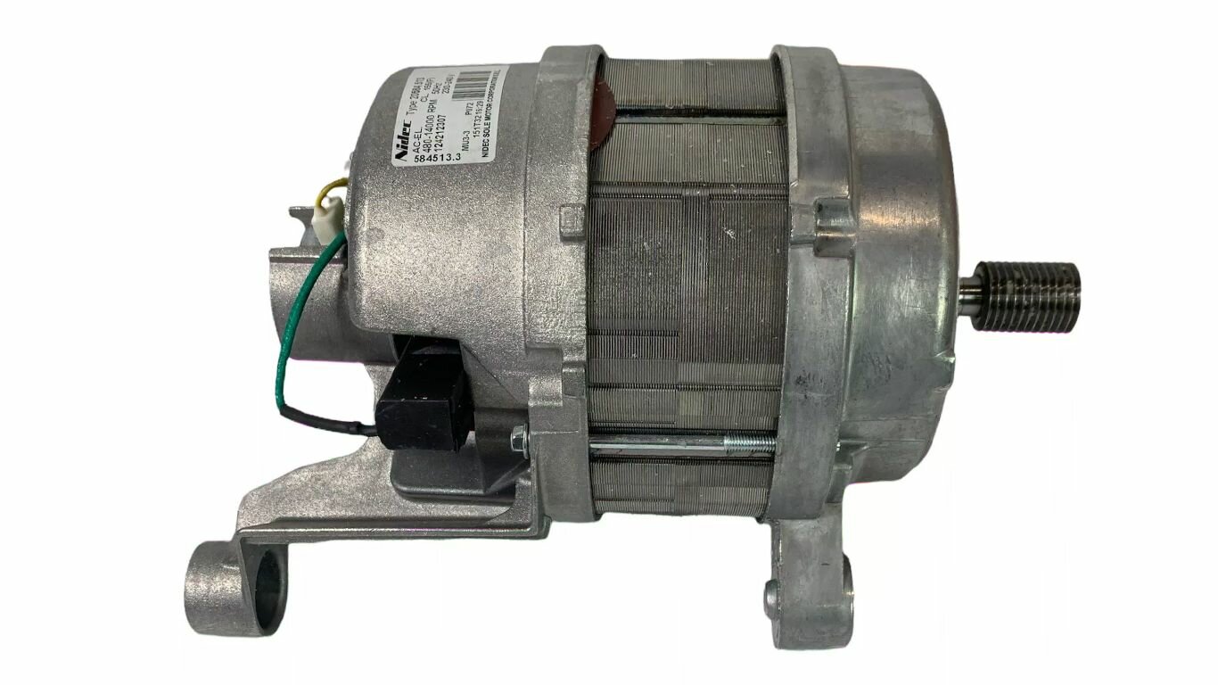 Электродвигатель для стиральной машины ELECTROLUX (электролюкс) 124212307, 1242123063 (20584.513, 584513.3, 8 клемм, круглый)