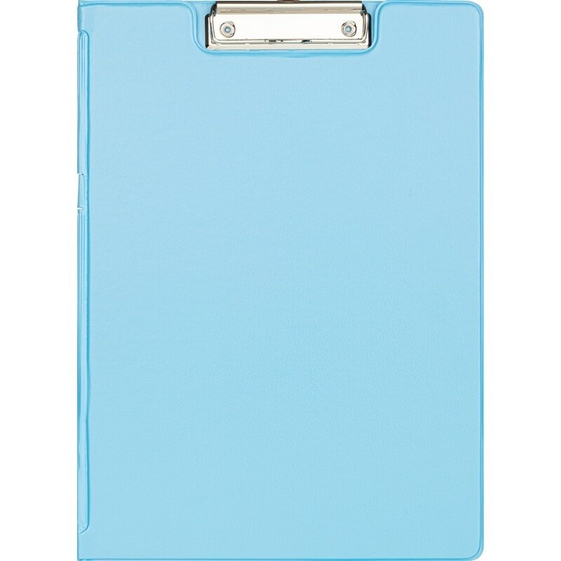 Папка планшет Attache с зажимом и крышкой, Bright colours, A4, голубой (1209647)