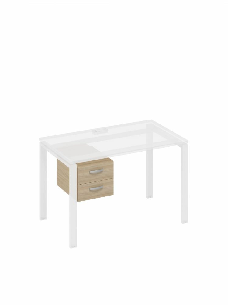 Тумба подвесная 2 ящика (для стола 70) дуб скандинавский