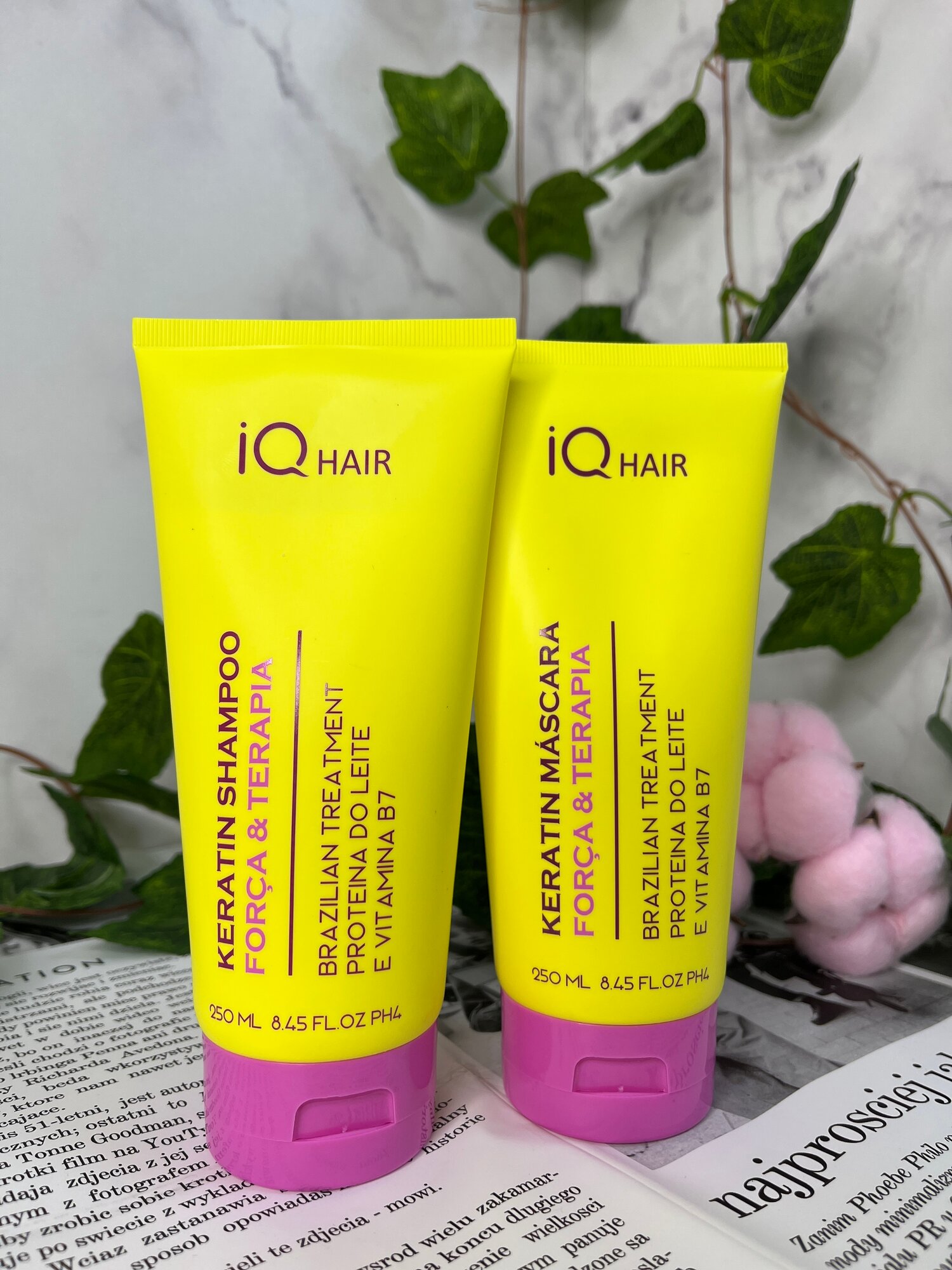 IQ Hair Força & Terapia Шампунь + маска Сила и восстановление 250 мл/250 мл