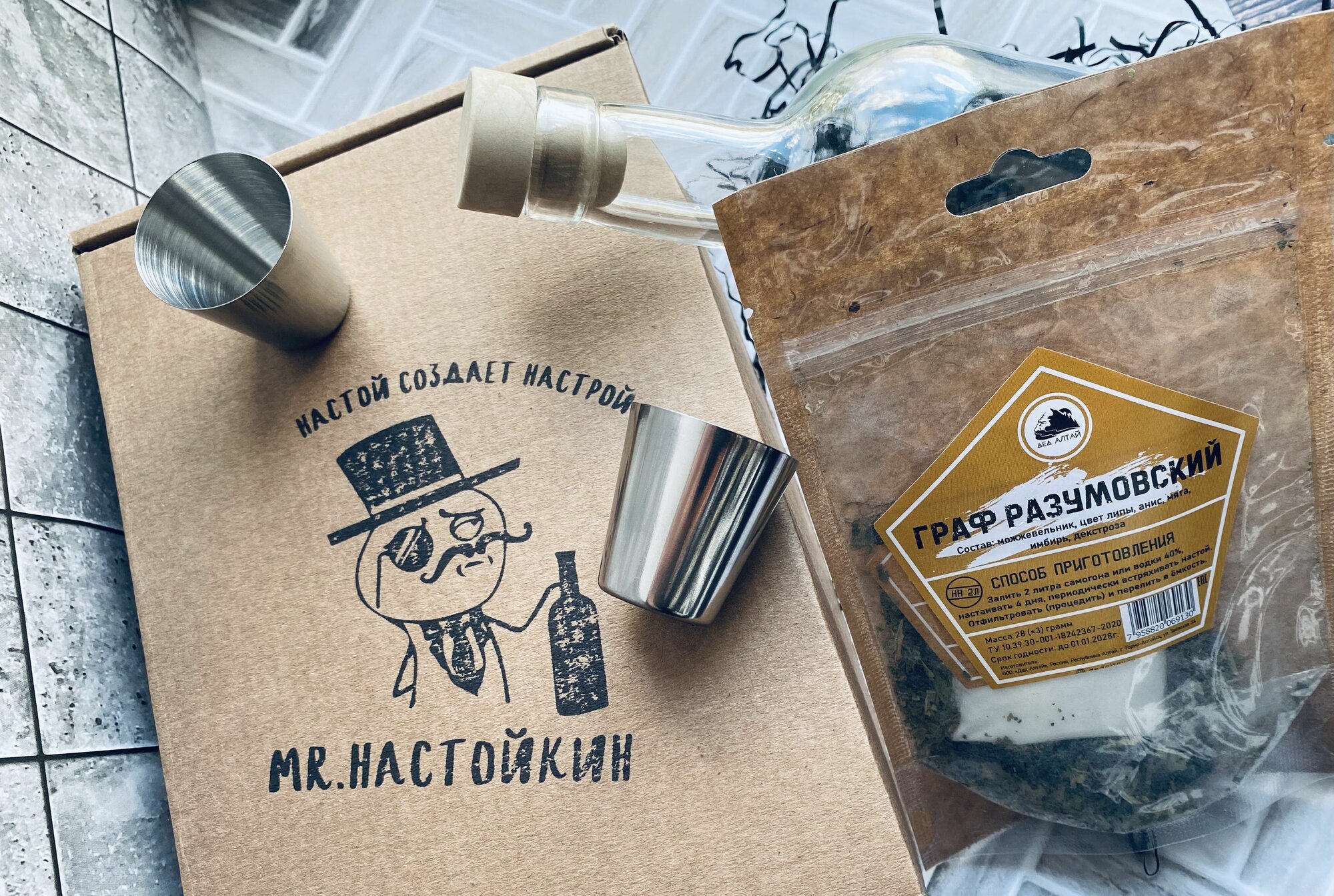 Набор для приготовления настойки Граф Разумовский, смесь для настоек / Дед Алтай / подарочный набор