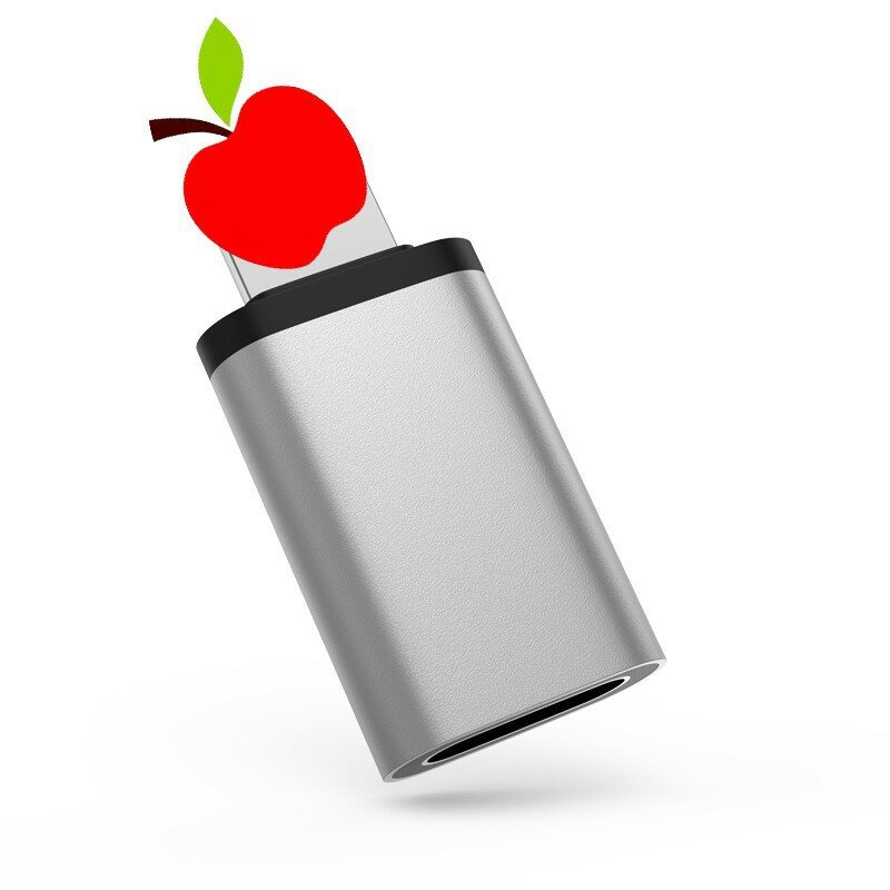 Адаптер Lightning мужской к Type-C женский PD 20Вт, поддержка Power Delivery, быстрая зарядка для iPhone